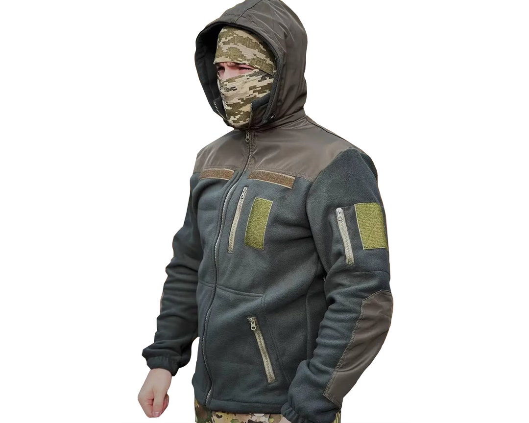 ZSU Army Fleece Jacket, Ukrainian Army Jacket, Military Hooded Jacket ...