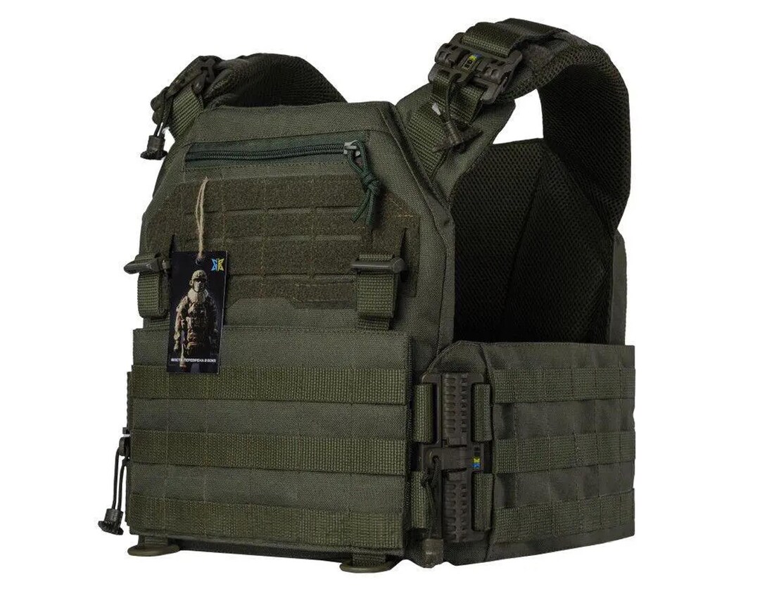 Ukrainian Army Plate Carrier Vest, Tactical Chest Armor, Olive Military ...