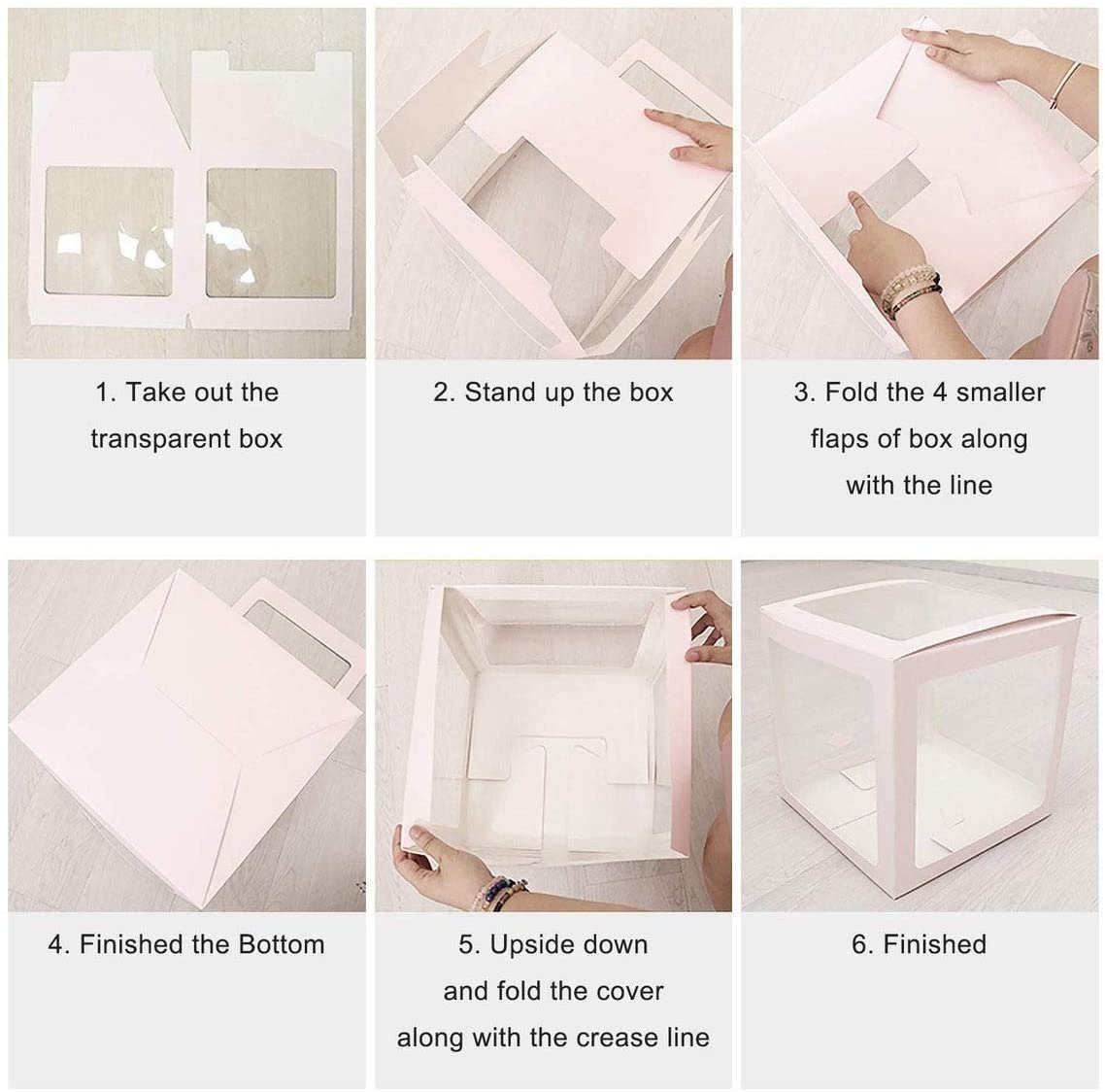 4pcs Large White Transparent BABY Boxes for Gender Reveal - Etsy