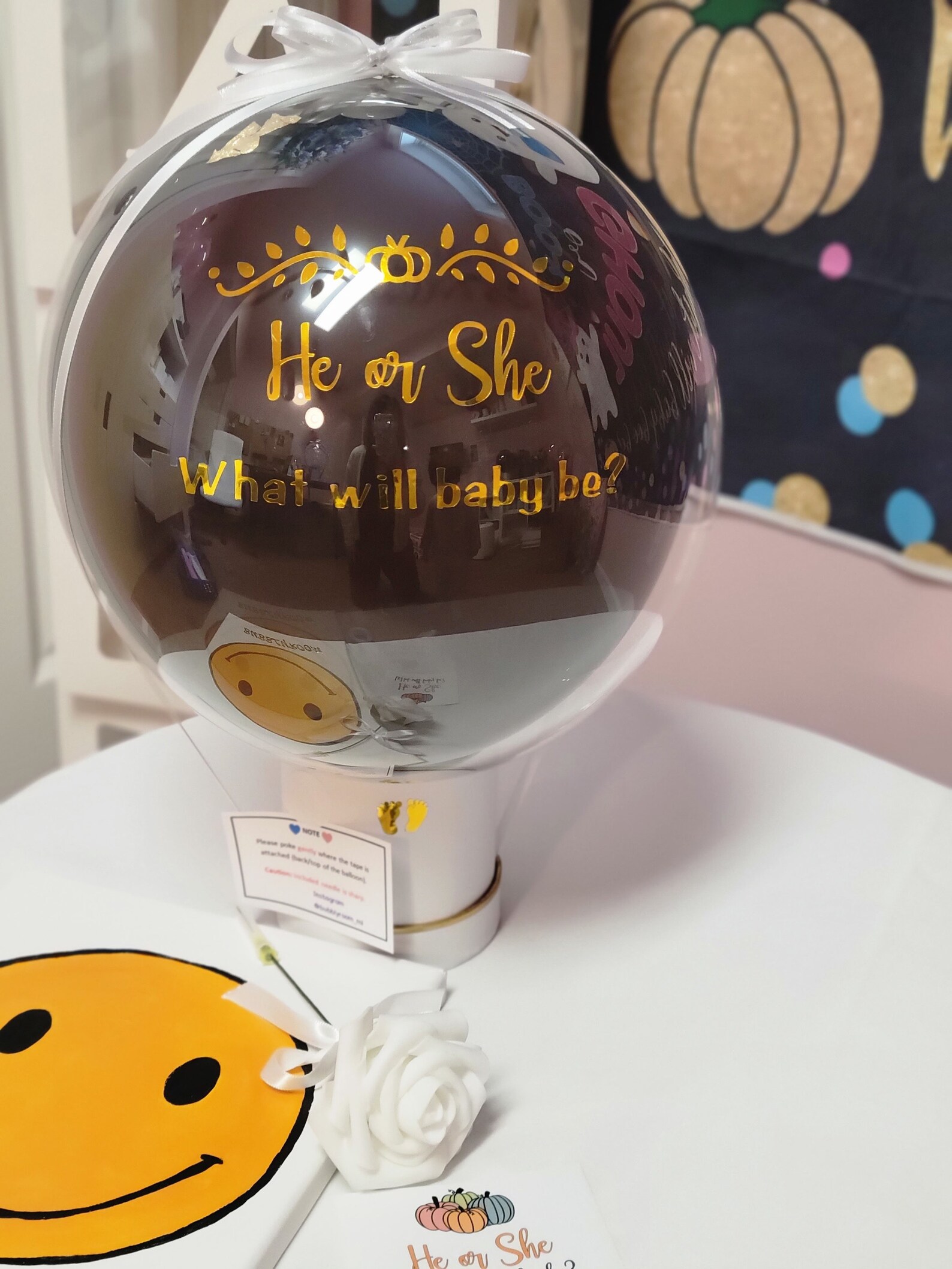 He or She Fall Theme What Will It Be Pop to See he or - Etsy