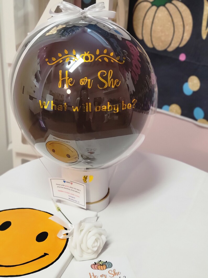 He or She Fall Theme What Will It Be Pop to See he or - Etsy