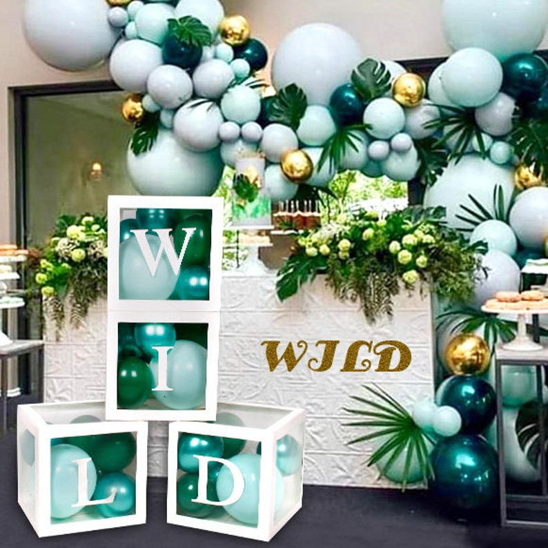 4pcs Large White Transparent BABY Boxes for Gender Reveal - Etsy