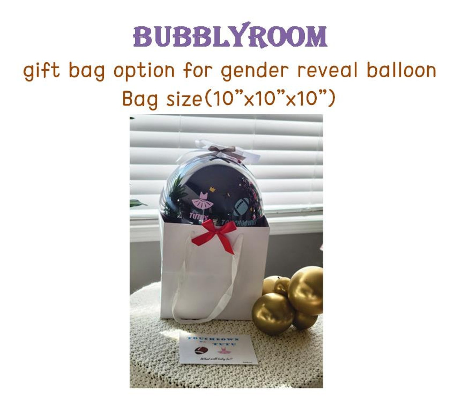 Tutu Vs Touchdown Gender Reveal Balloonnot DIY Finished | Etsy