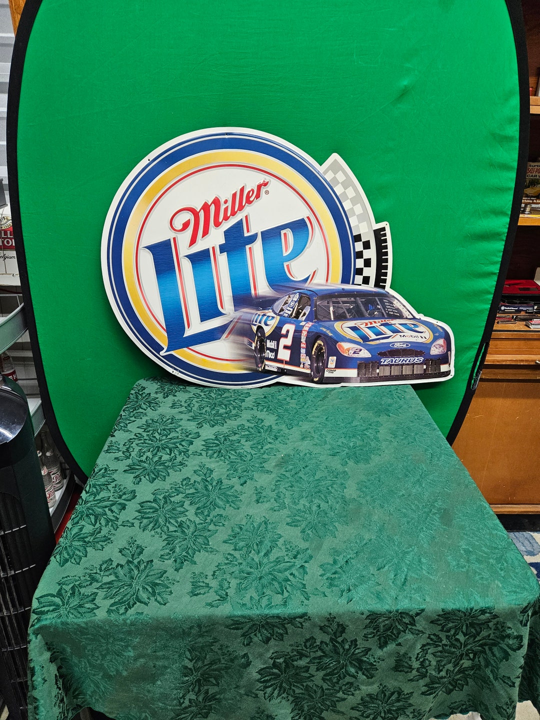 Vintage Miller Advertising Nascar Sign - Etsy