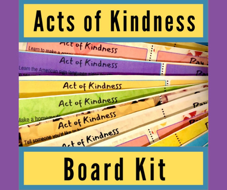 Kindness Bulletin Board Kit: Back to School Classroom Activity ...