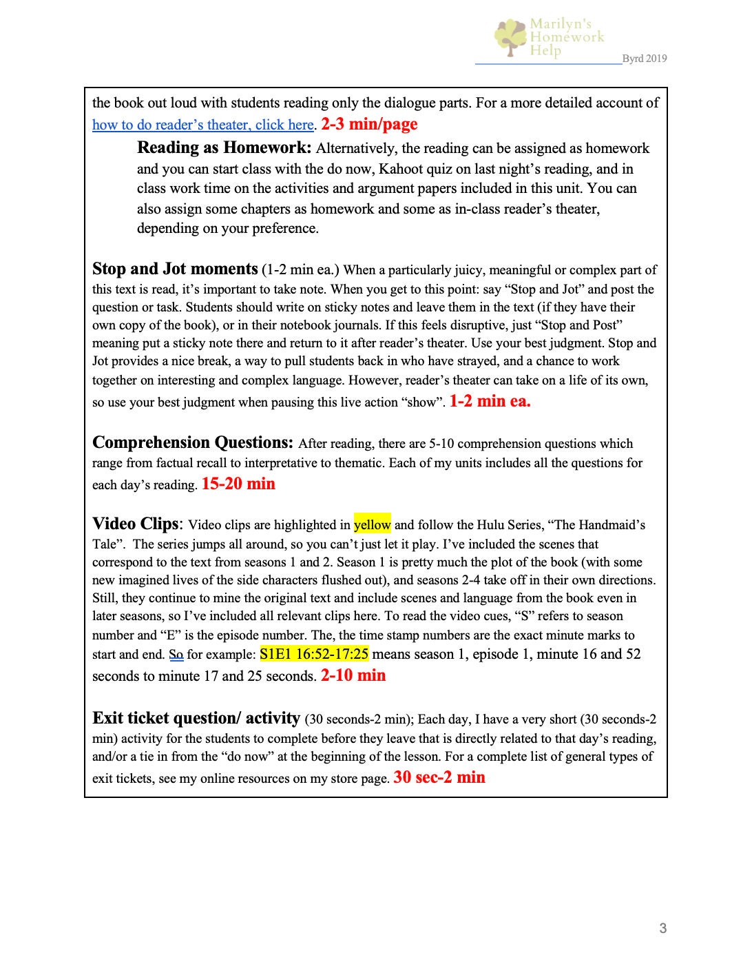 The Handmaid's Tale Unit Plan, ALL Lessons Included Classroom ...