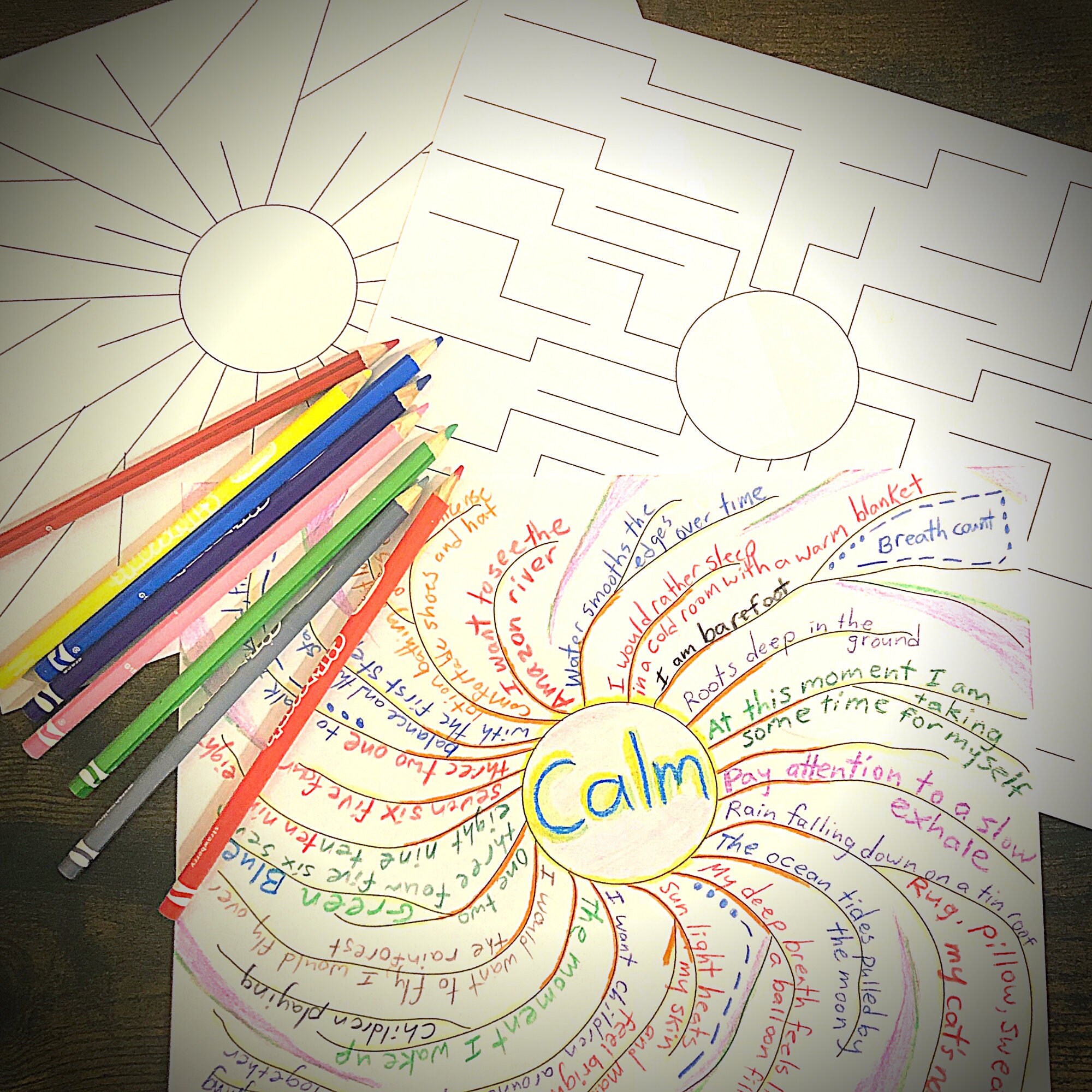 Calm Corner Activity | Mandala Coloring Page for Calm and Anxiety ...