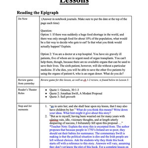 The Handmaid's Tale Unit Plan: Lessons, Activities, Assessment - Etsy