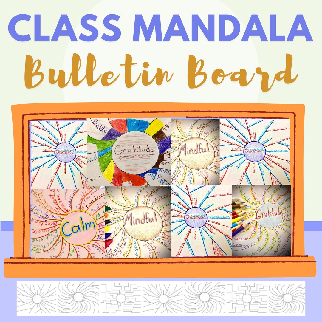 Bulletin Board Kit for Mindfulness, Gratitude and Calm | Printable ...