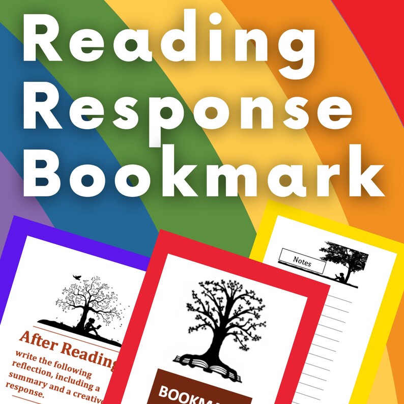 Printable Bookmark and Reading Response Assignment | Reading ...