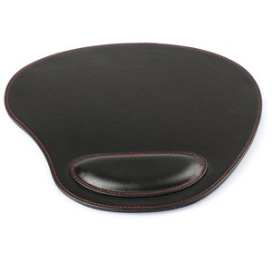 PU Leather Oval Mouse Pad With Wrist Rest | Personalized Graduate ...