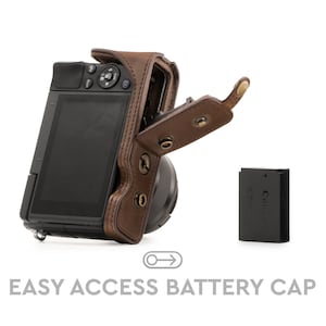 Vintage Style Protective Leather Canon EOS M200, M100 Camera Case With ...