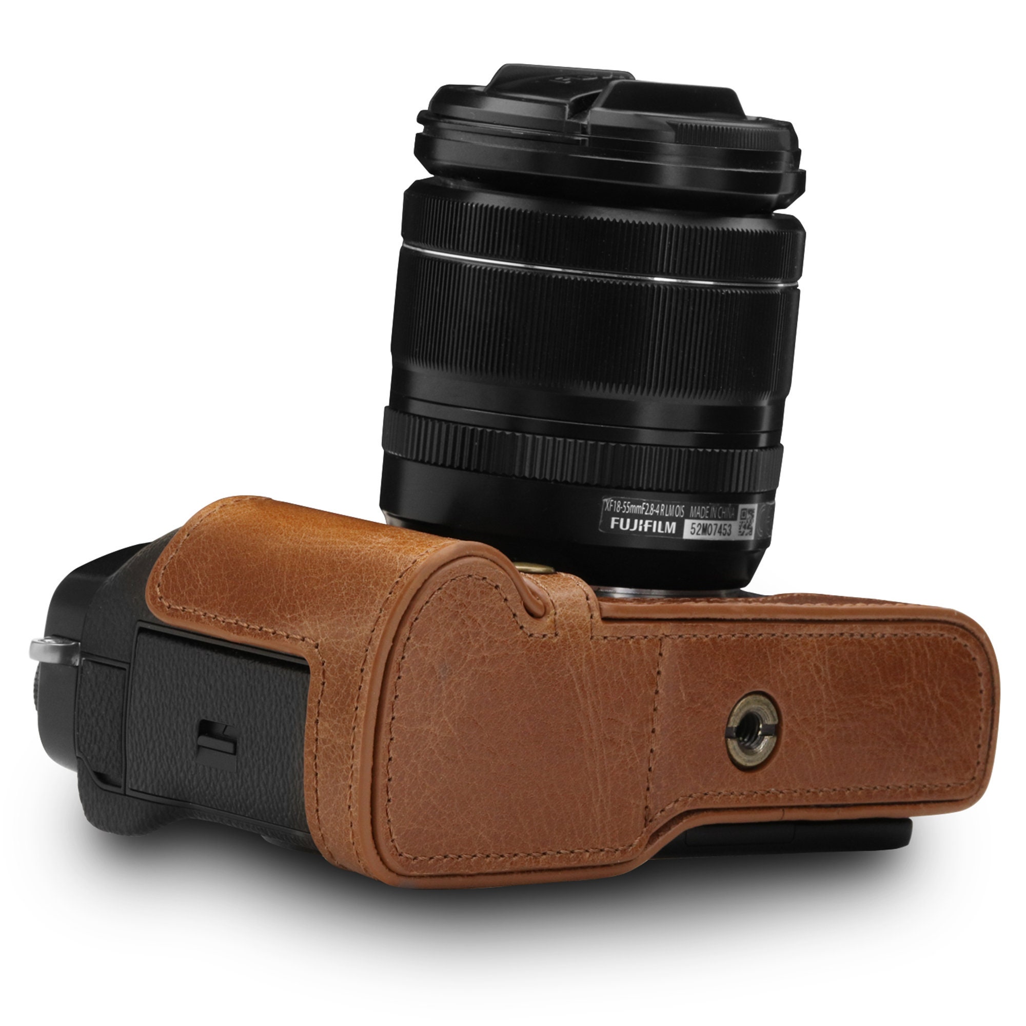 Fine Leather Camera Half Case & Strap Compatible With Fujifilm - Etsy