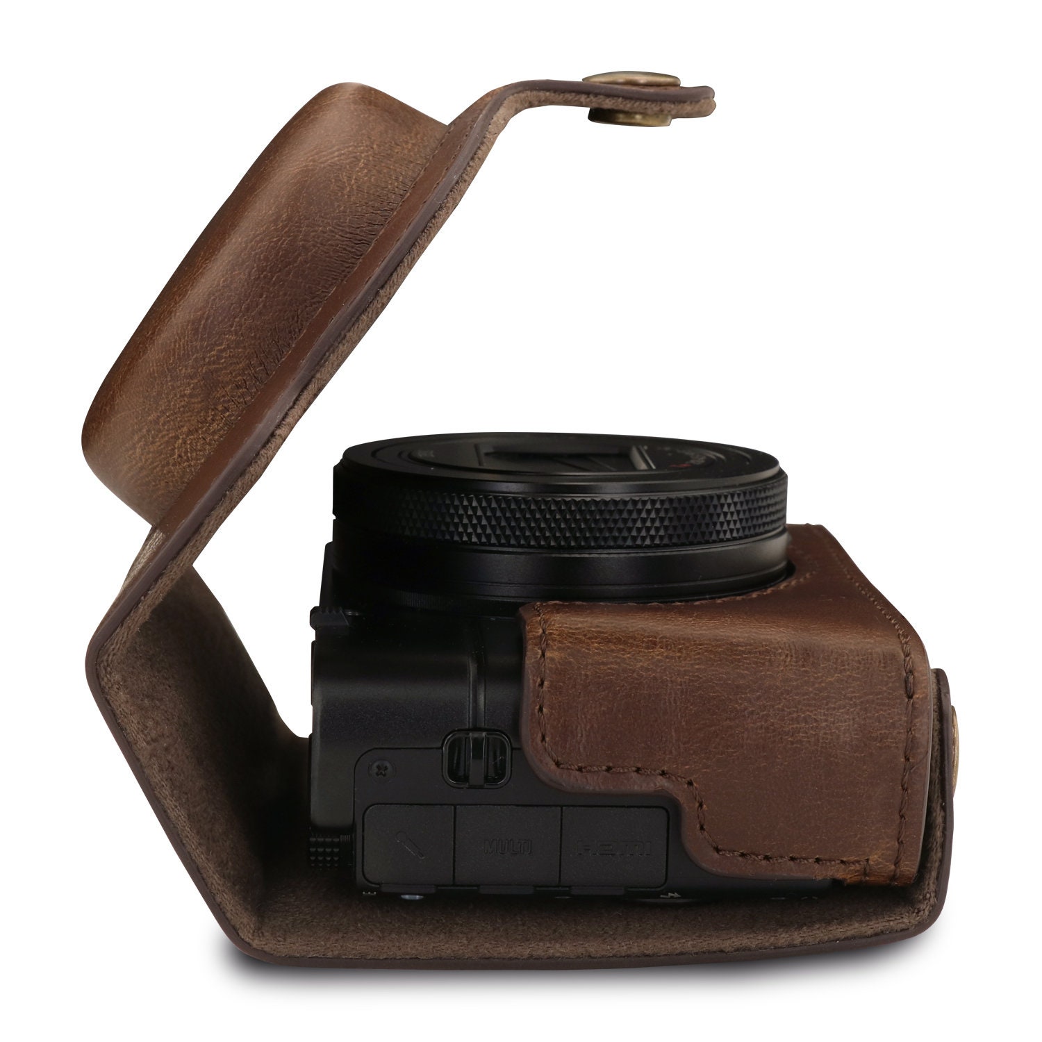PU Leather Camera Case With Battery Access | Sony Cyber-shot DSC-RX100 ...