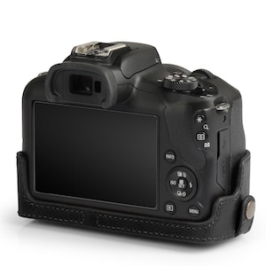 Fine Leather Camera Case & Strap Compatible With Canon EOS R100(18-45mm ...