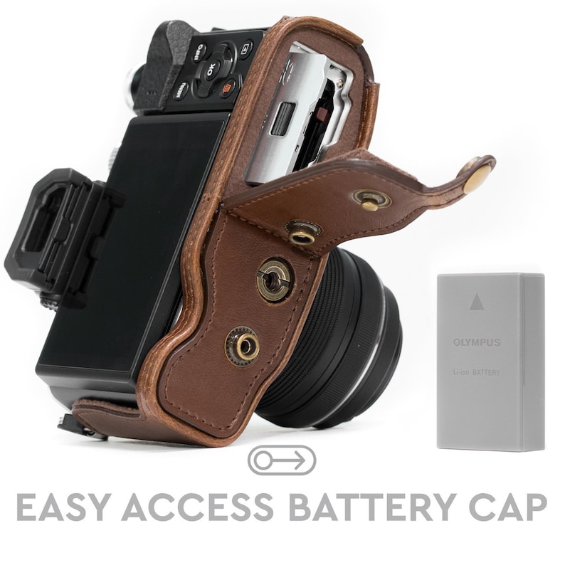 Protective PU Leather Camera Case | Olympus OM-D E-M10 Mark II, E-M10 ...