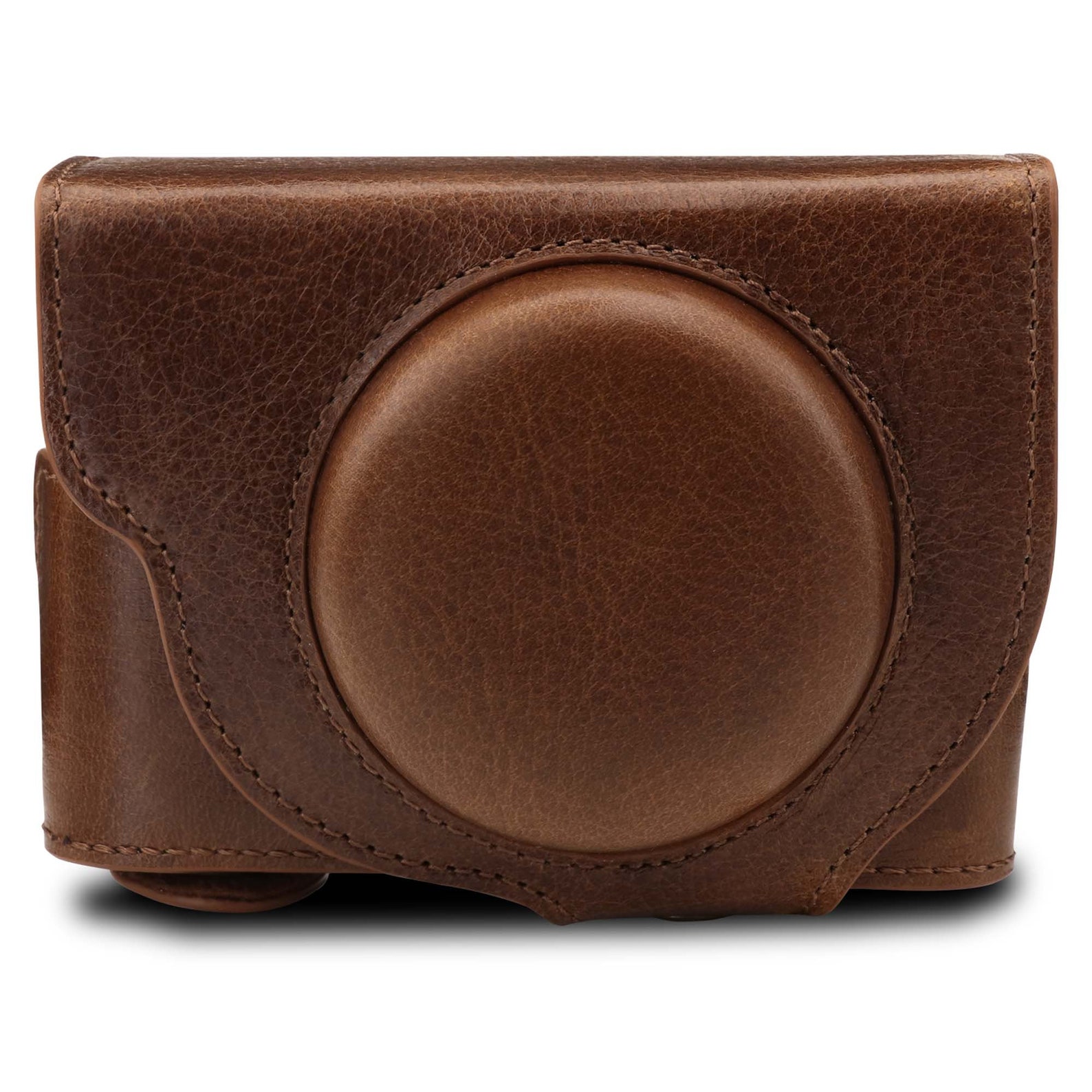 Fine Leather Camera Case & Strap Compatible With Sony Cyber-shot DSC ...
