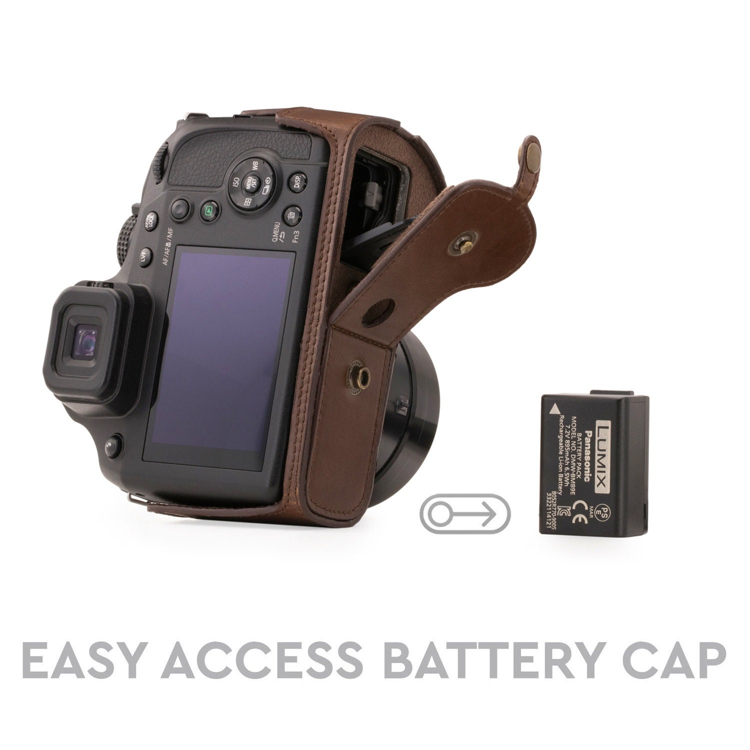 Panasonic Lumix DC-FZ80 Ever Ready Leather Camera Case, Hand Crafted ...