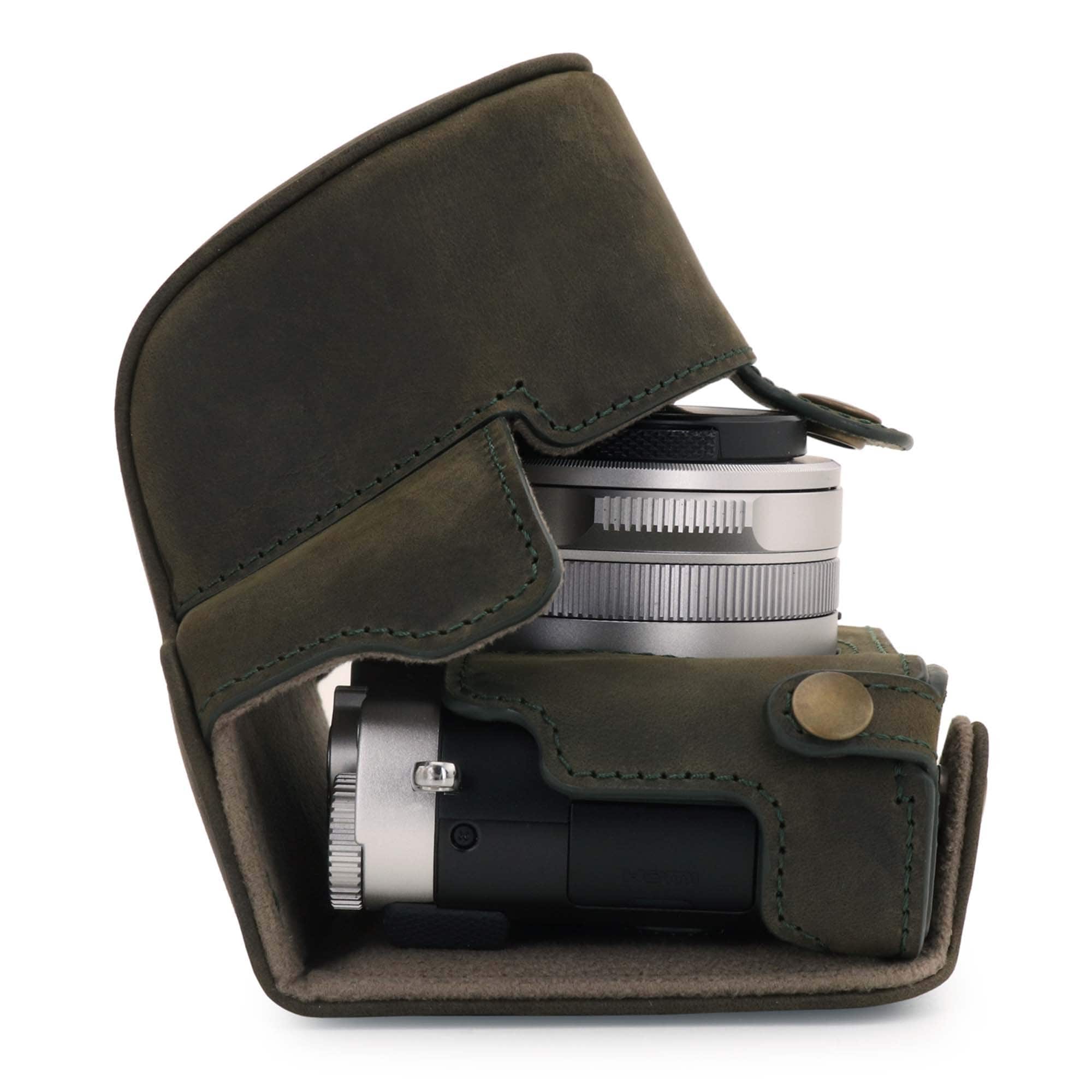 Fine Leather Camera Case & Strap Compatible With Leica D-lux 7, D-lux 8 ...