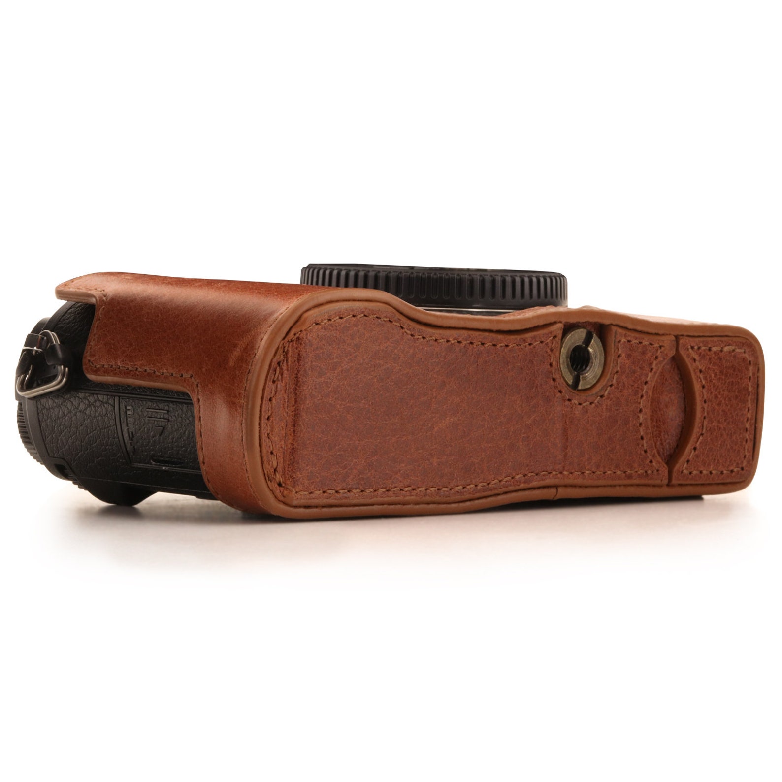 Camera Half Case Genuine Leather for Panasonic Lumix DC-GX9 ...