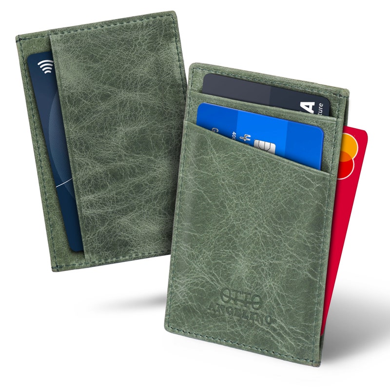 Leather Card Holder - Etsy