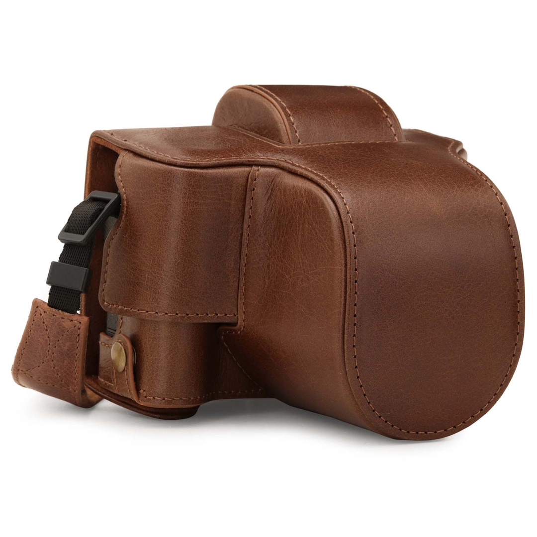 Fujifilm X-T200 Leather Camera Case - Protective Brown Case & Strap Set ...
