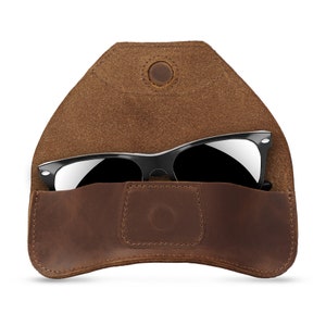 Personalized Glasses Case Top Grain Leather, Hand Crafted Eyeglasses ...
