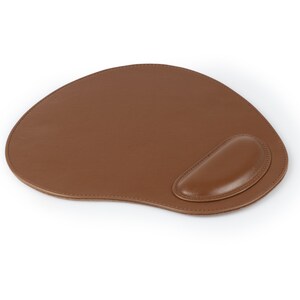 PU Leather Oval Mouse Pad With Wrist Rest | Personalized Graduate ...