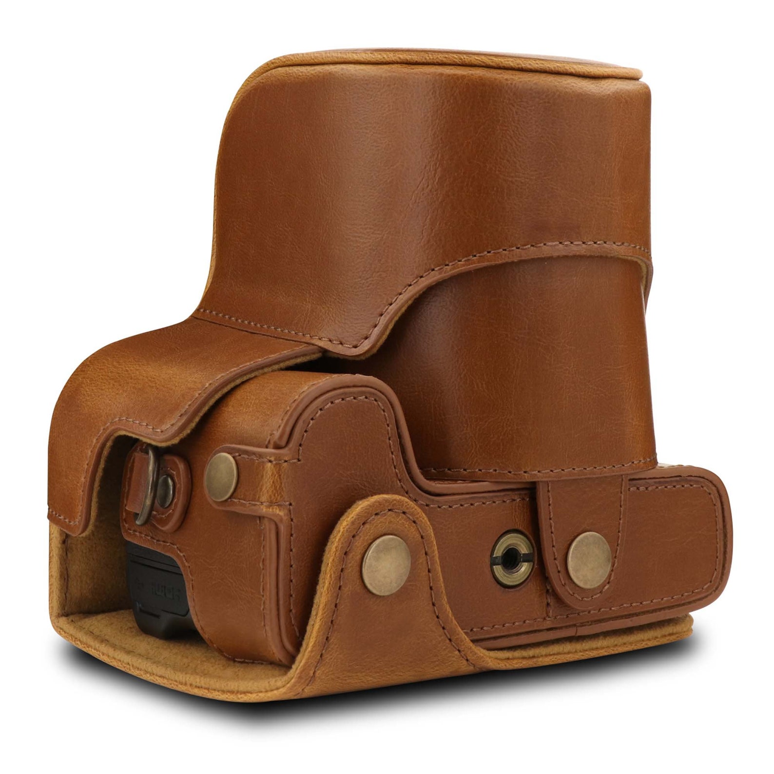Leather Camera Case & Strap | Nikon Coolpix B600 Protective Cover ...