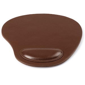 PU Leather Oval Mouse Pad With Wrist Rest | Personalized Graduate ...