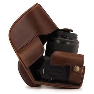 Canon EOS M50 II, EOS M50 (15-45mm) Leather Camera Case & Strap - Black ...