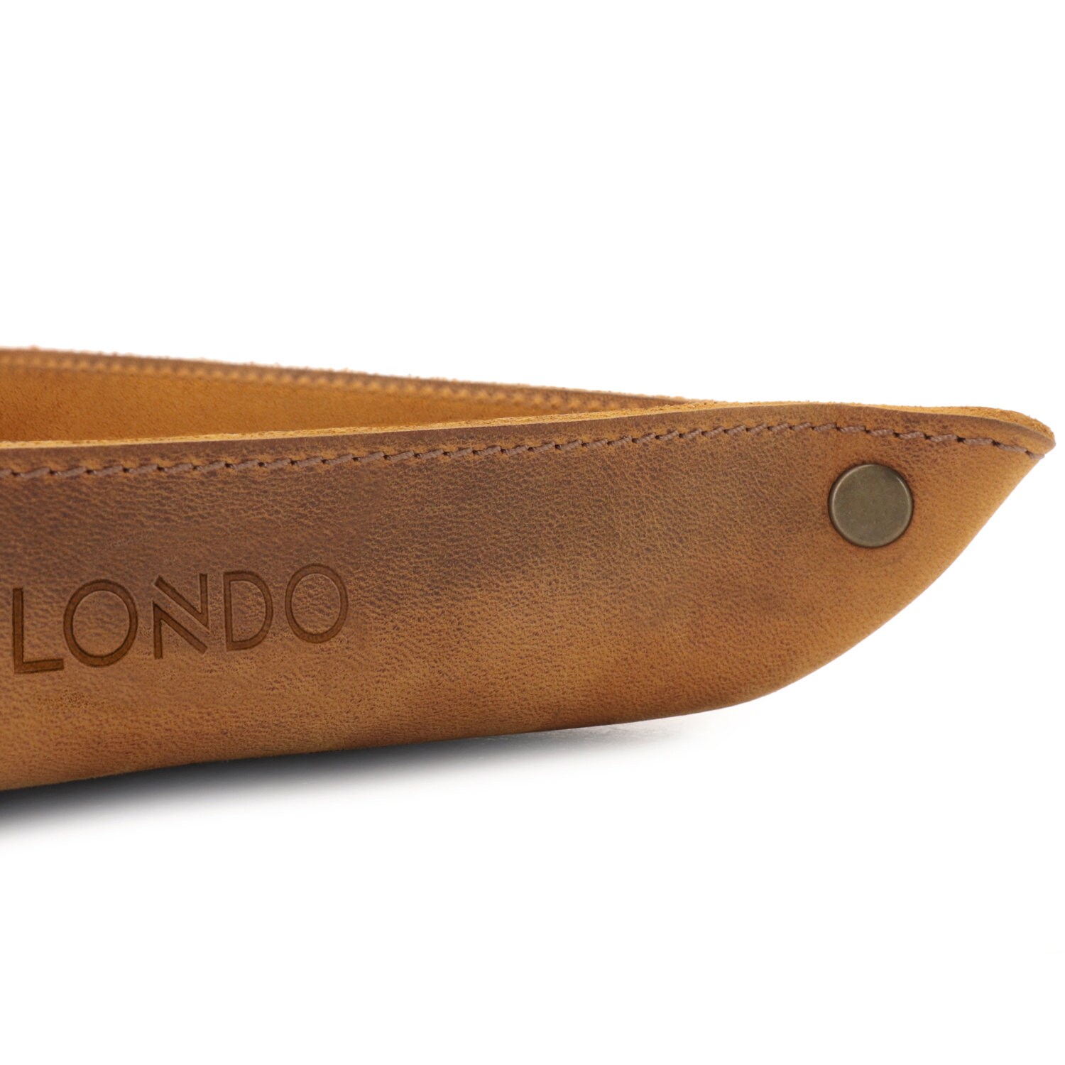 Personalized Top Grain Leather Catch All Tray Valet Tray | Etsy