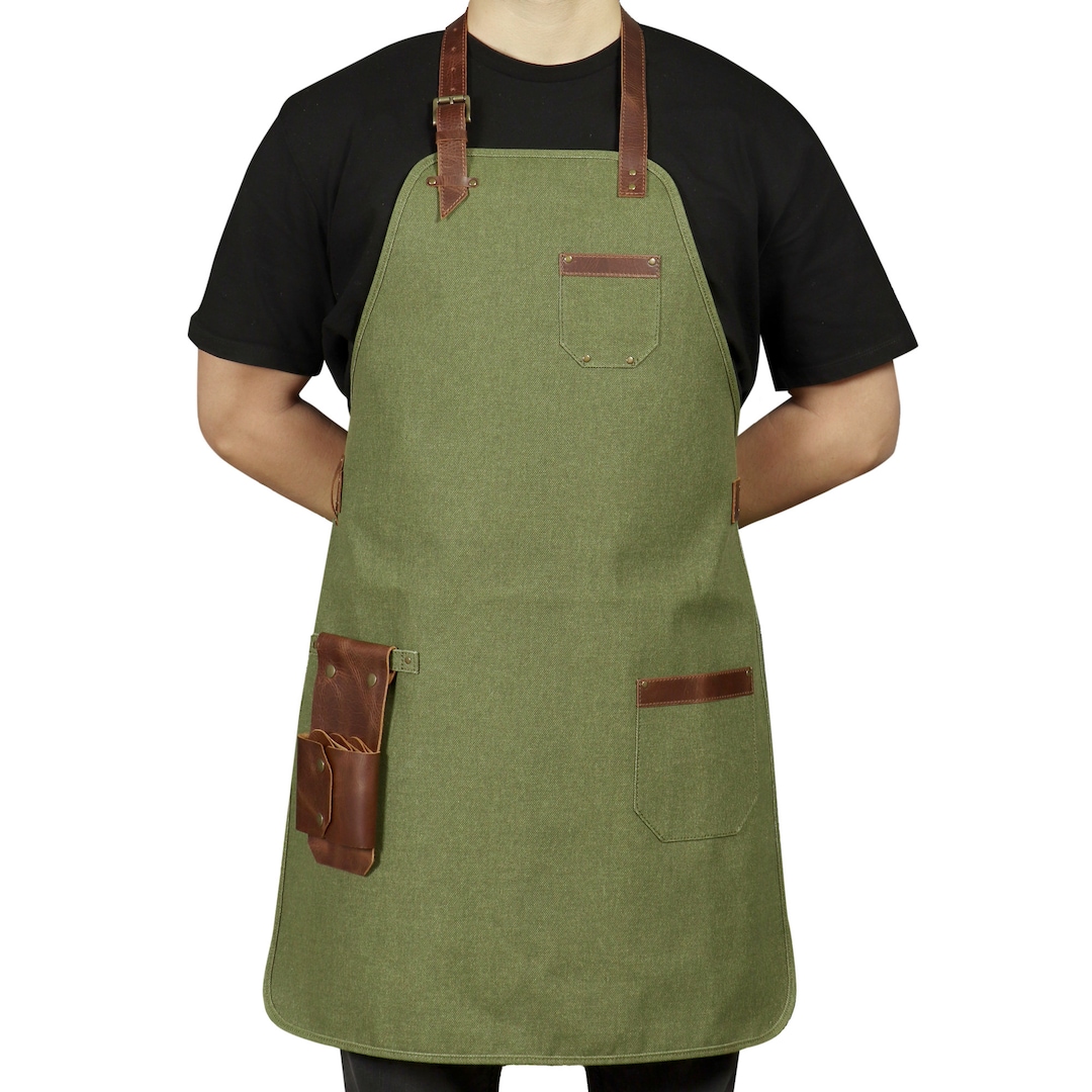 Personalized Canvas Cooking Apron, Working Apron With Customization ...