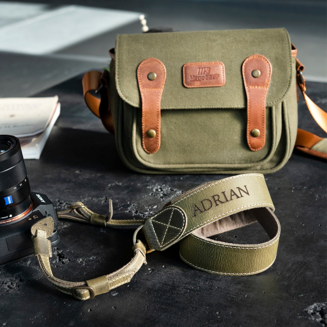 Personalized Leather Camera Strap Gift Custom Strap for Photographers ...