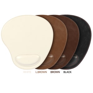 PU Leather Oval Mouse Pad With Wrist Rest | Personalized Graduate ...