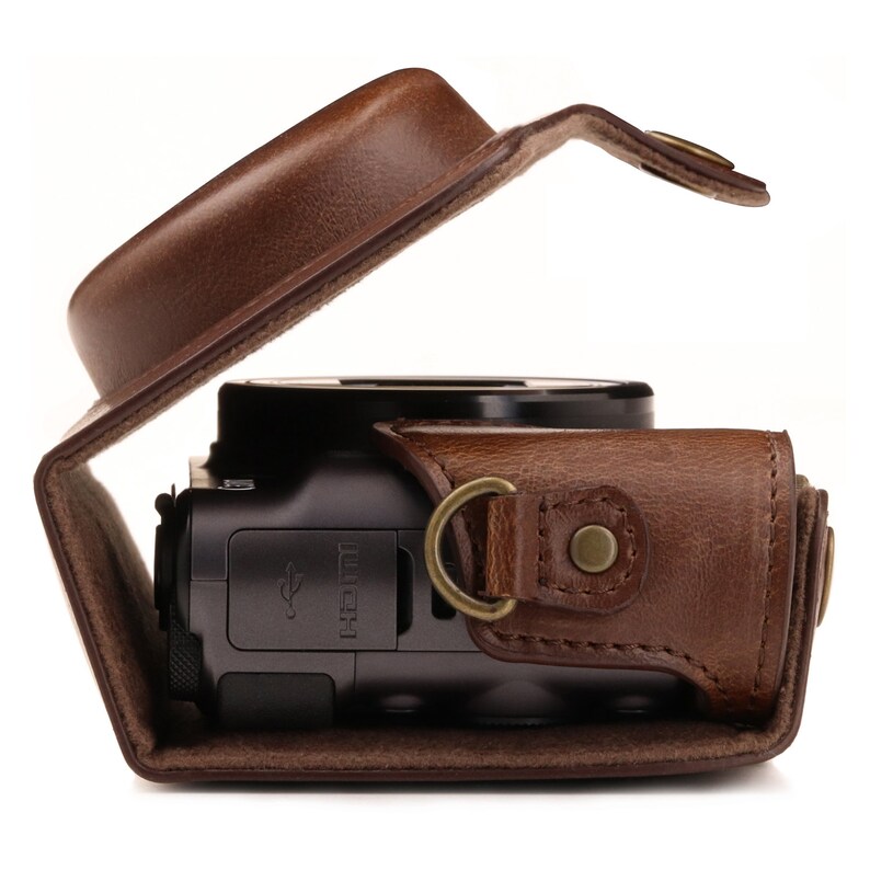 PU Leather Camera Case for Canon Powershot SX740 HS SX730 HS ...