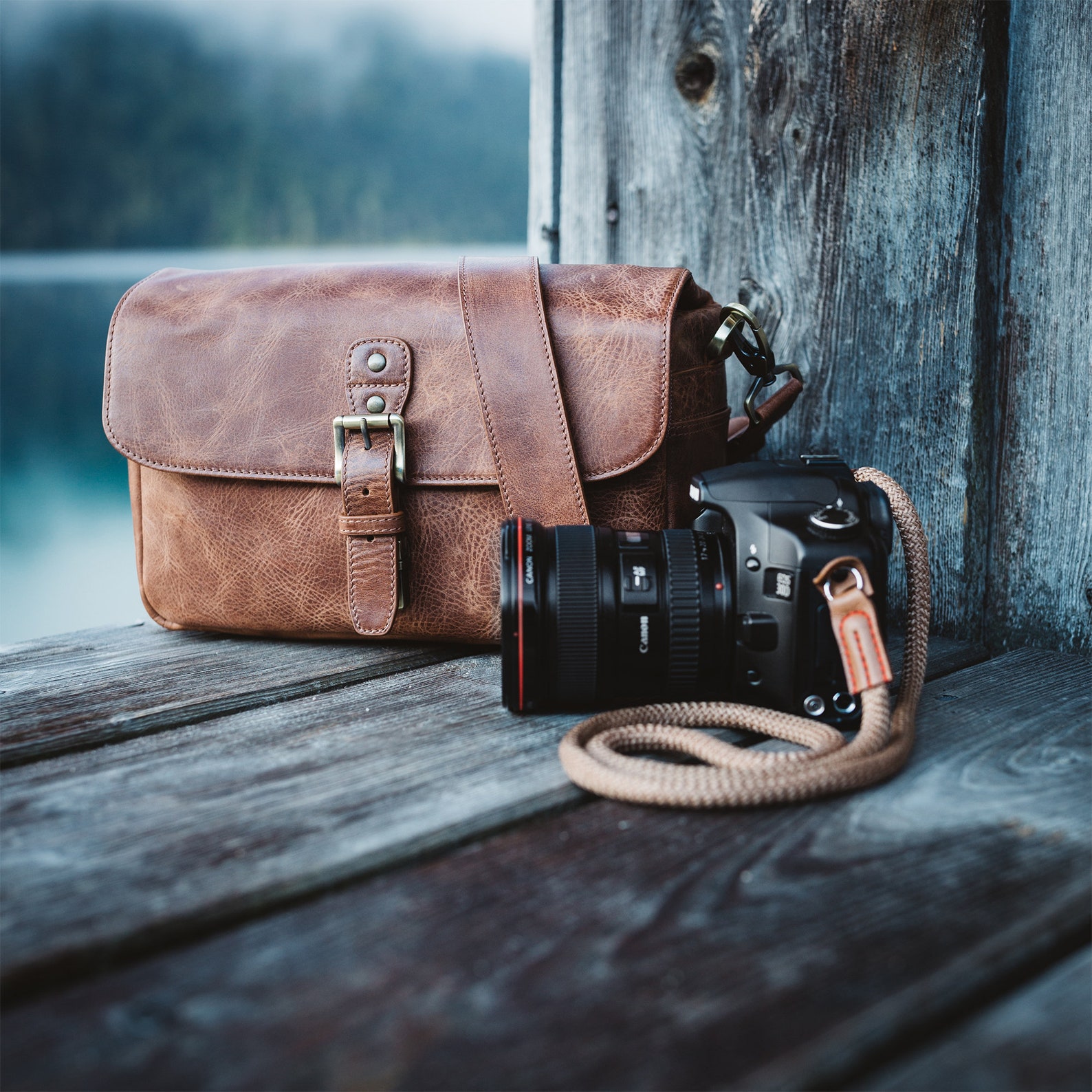Personalized Top Grain Italian Leather Messenger Bag Camera Bag for ...