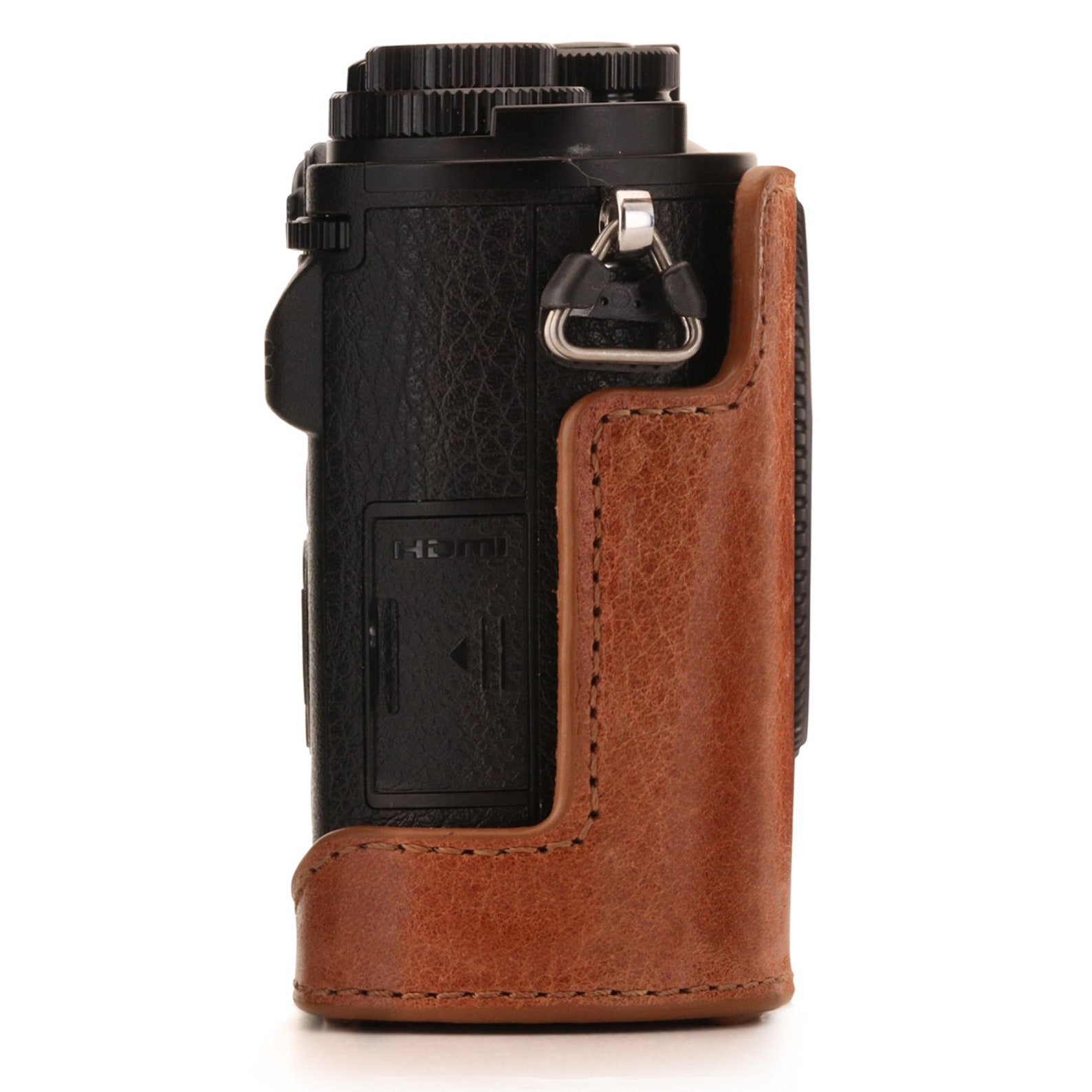 Camera Half Case Genuine Leather for Panasonic Lumix DC-GX9 ...
