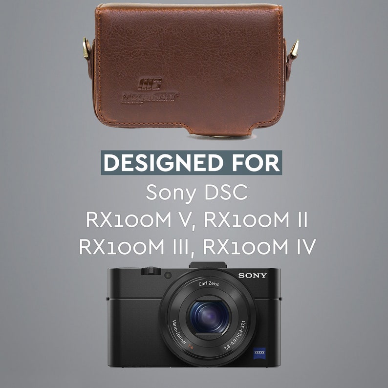 Sony Cyber-shot DSC-RX100 VII Leather Camera Case With Strap, High ...