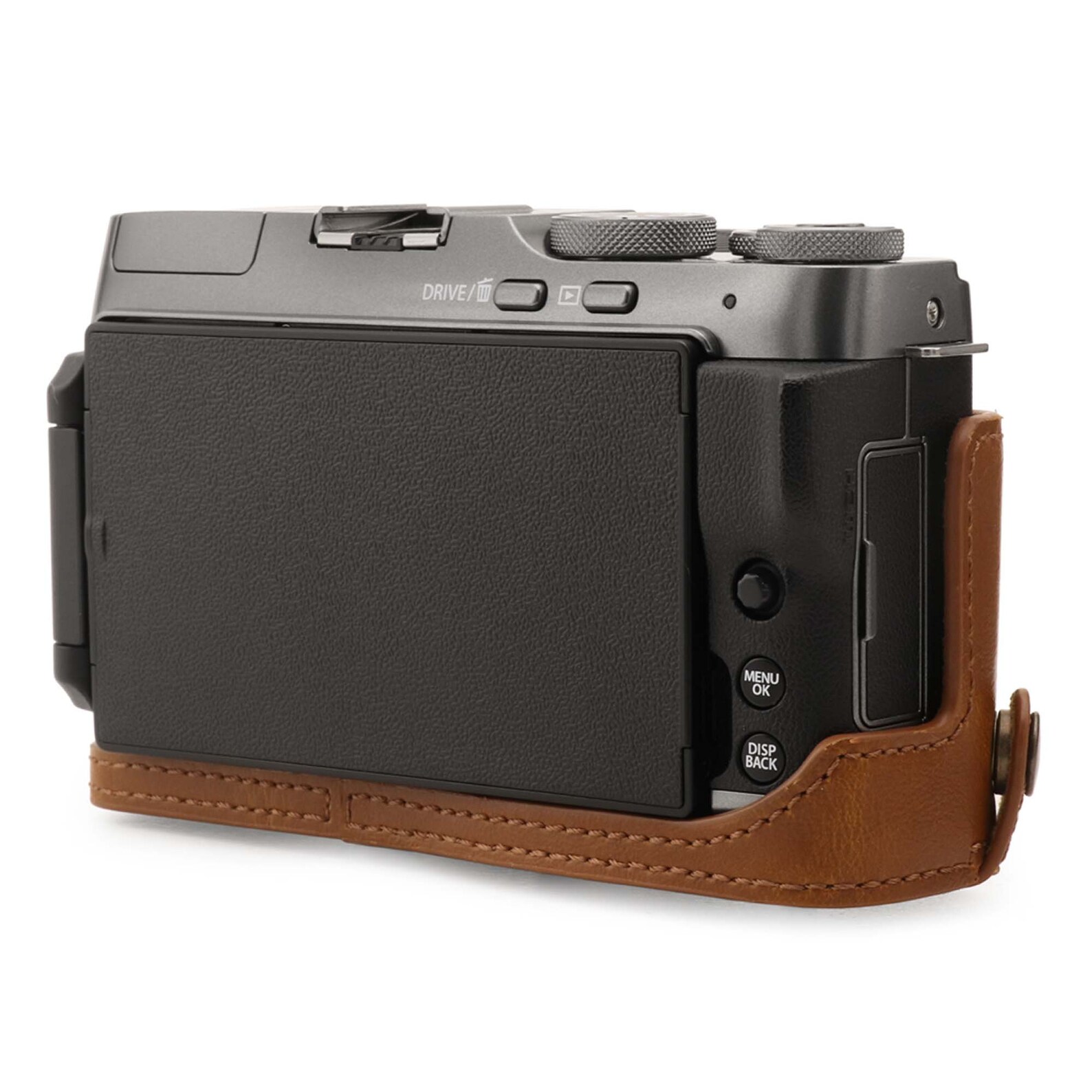 Leather Camera Half Case & Strap Compatible With Fujifilm X-A7 ...