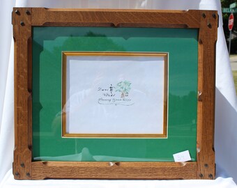Oak Craftsman Frame - Etsy