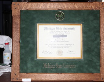 Oak Diploma Frame - Etsy
