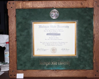 Michigan Diploma Frame - Etsy