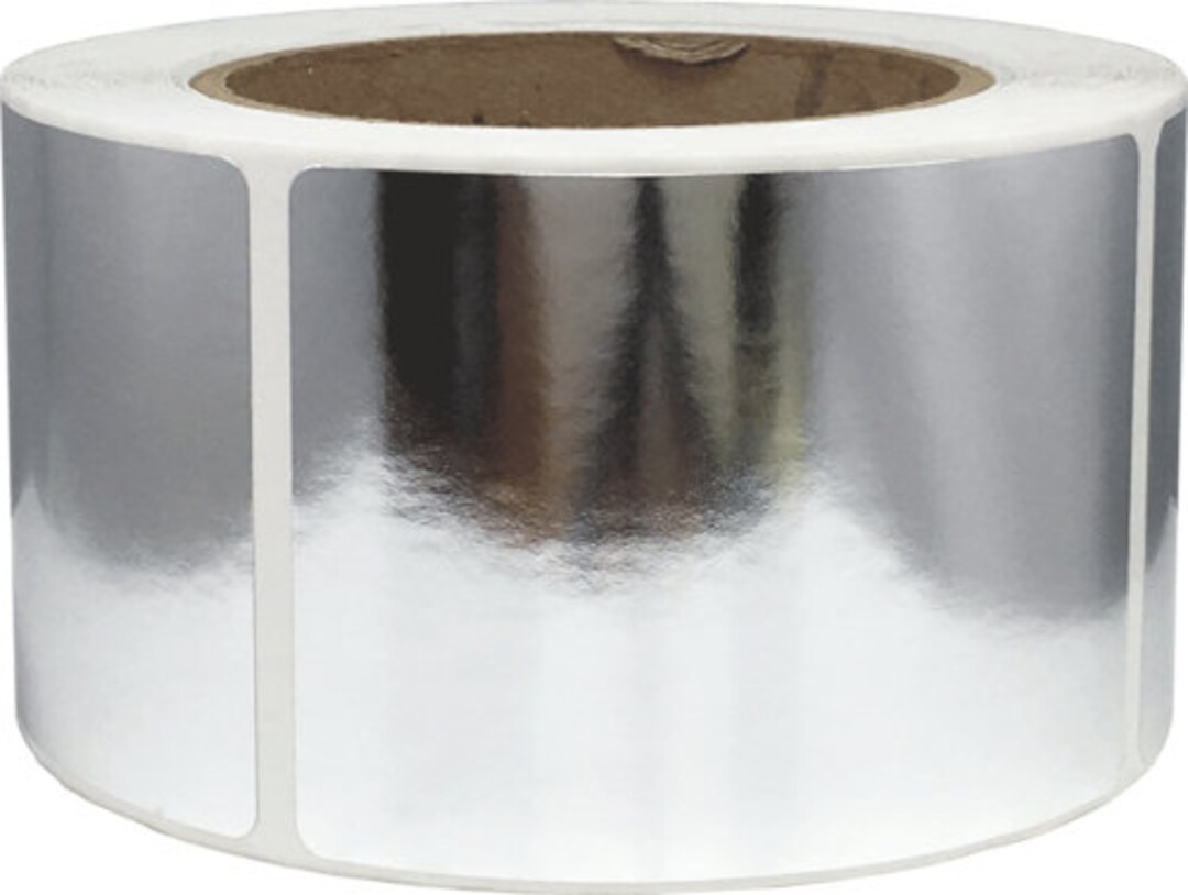 Metallic Silver Foil Shiny Labels 4"x6" 100mm X 150mm Approx - Etsy