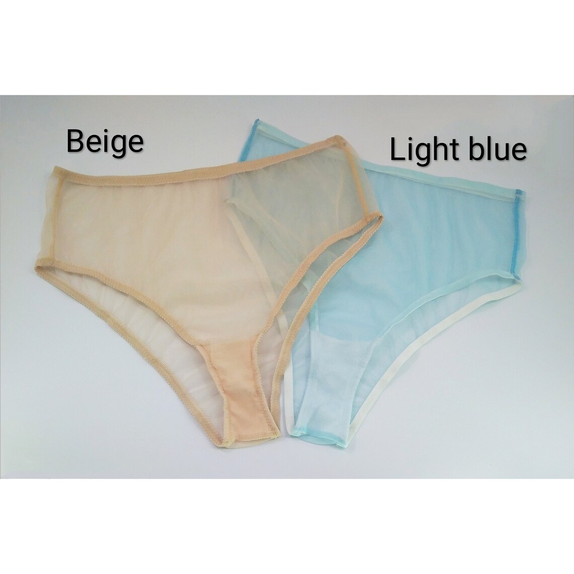 Black Sheer Mesh Tulle Panties See Through Classic Brief | Etsy