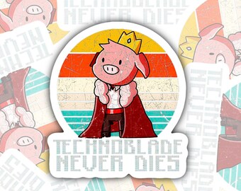 Potato Wars Technoblade Sticker - Etsy