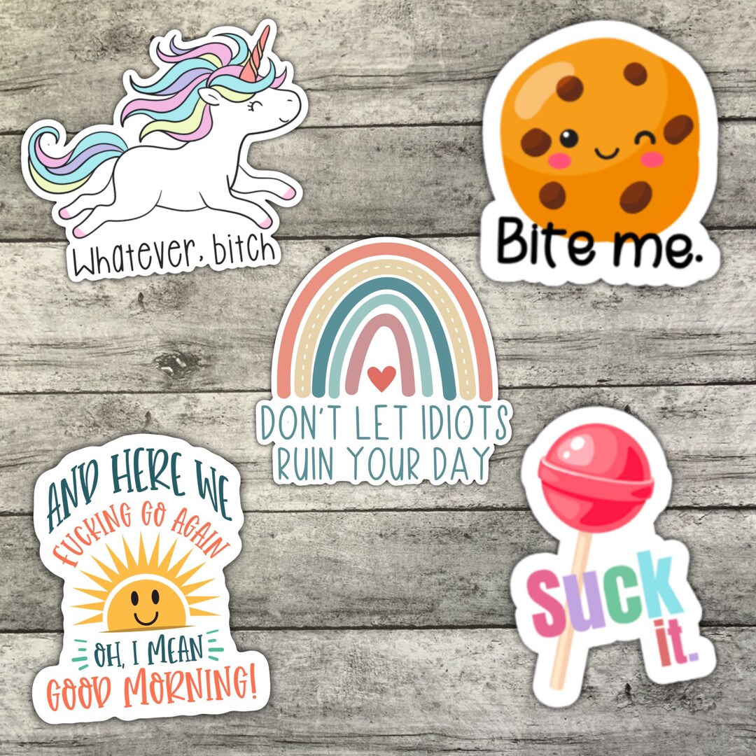 Offensive Sticker Bundle, Sticker Set, Stickers, Waterproof Sticker ...