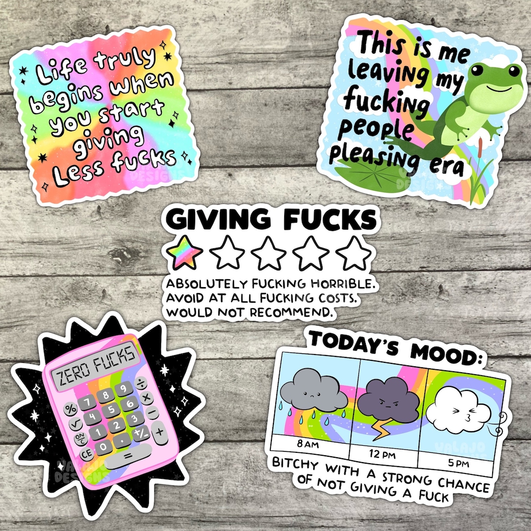 Funny Offensive Sticker Bundle, Sticker Set, Stickers, Waterproof ...