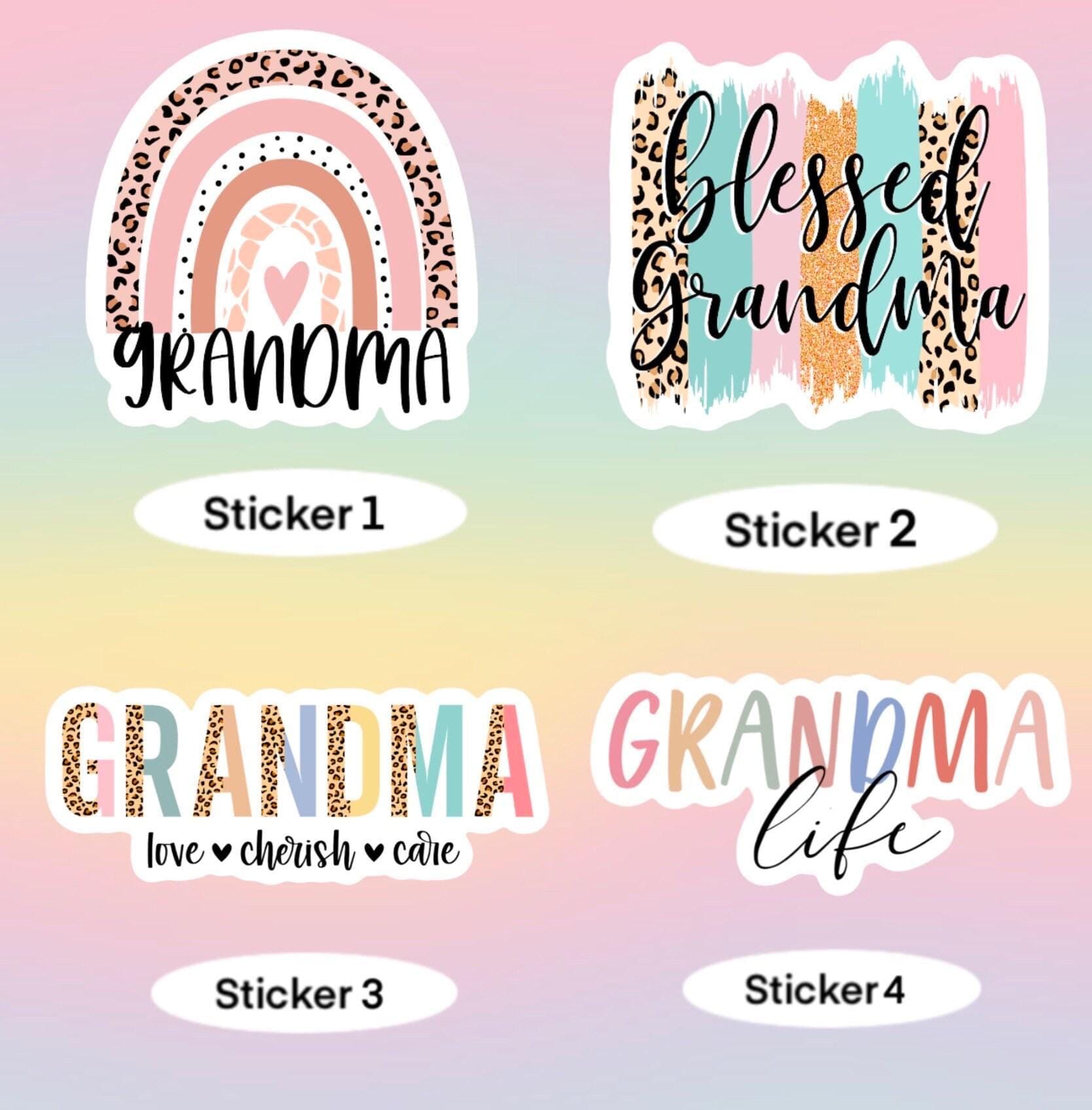 Grandma Stickers: Waterproof Vinyl Decals for Laptop, Water Bottle - Etsy
