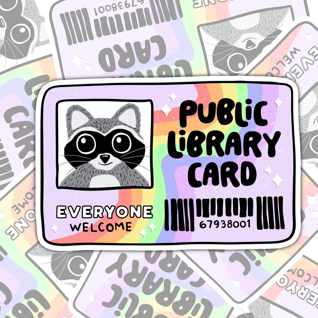 Raccoon Public Library Card, Book Lovers, Book Nerds, Bookish ...